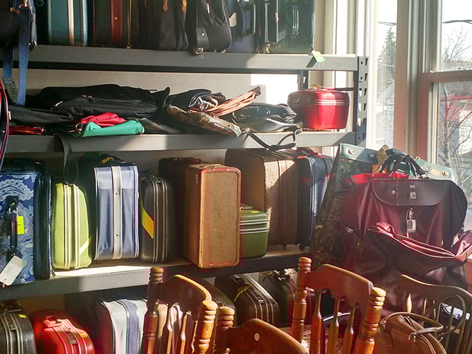 These vintage suitcases have stories to tell. If only they could speak about the honeymoons and business trips they've witnessed.