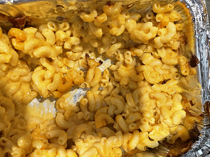Mac and cheese that doesn't know it's a side dish. This golden masterpiece has main character energy and isn't afraid to show it.