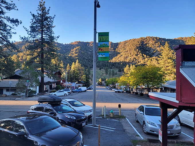 Main street's vintage storefronts whisper stories of simpler times when life moved at walking speed.