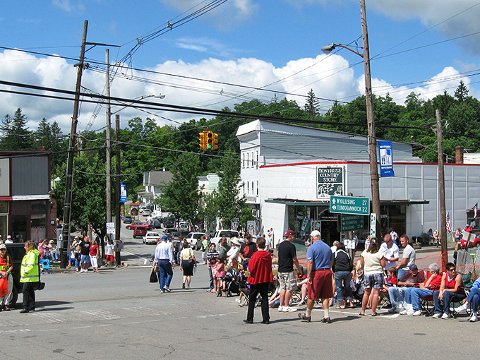 Main Street buzzes with small-town energy where neighbors still wave and community parade traditions thrive.
