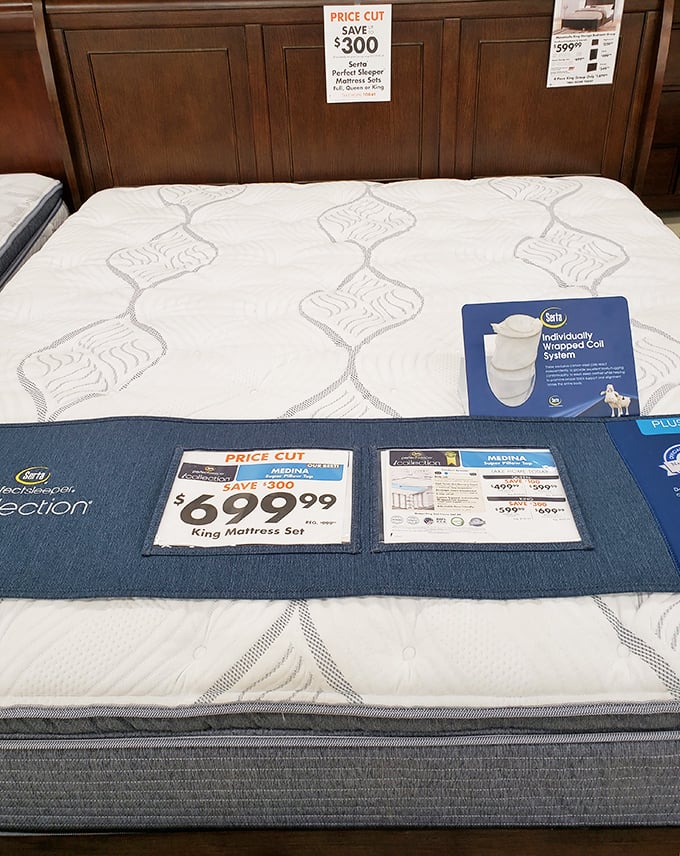 Premium mattresses with slashed price tags &ndash; where dreams come at discount prices and sleep doesn't require financing approval.