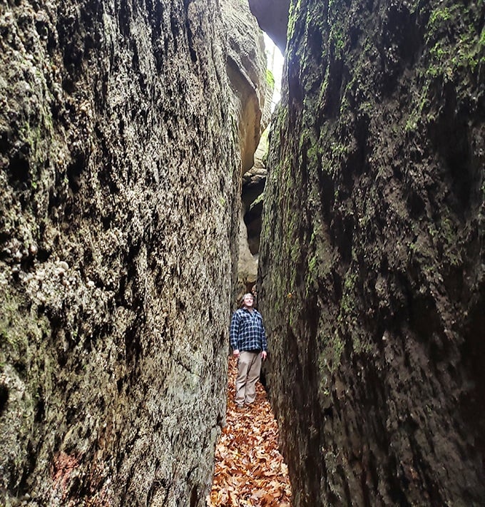 The "Fat Man's Squeeze" lives up to its name! This narrow passage makes you instantly regret that second helping of breakfast, but the adventure is worth every tight inch.