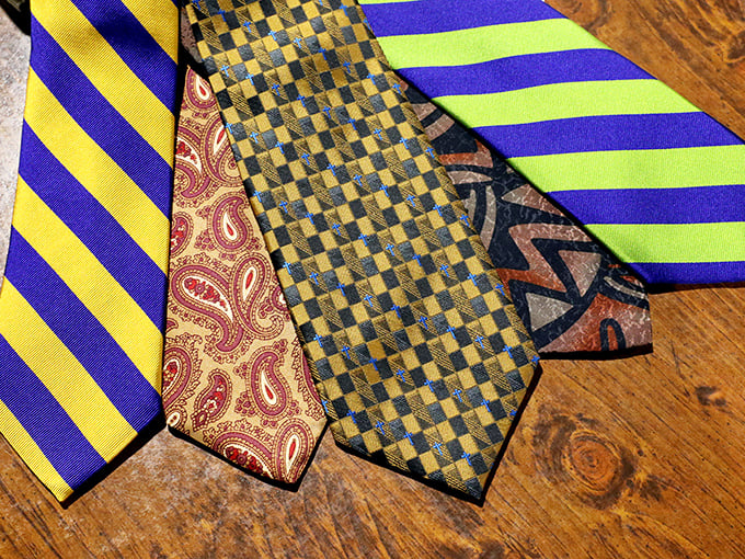 Silk neckties in patterns bold enough to start conversations &ndash; because sometimes the most interesting men in the room let their accessories do the talking.