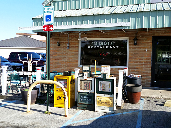 The storefront speaks volumes: no pretension, just the promise of honest food that's kept locals coming back for generations.