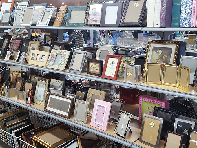 A gallery of empty frames waiting to embrace your memories—from ornate gold to minimalist modern, each one a window of possibility.