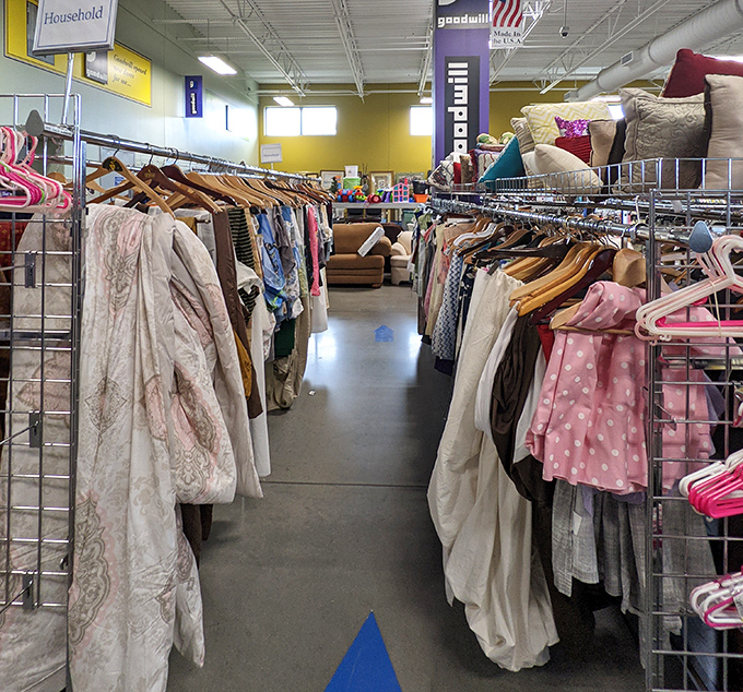 In the household section, bedding and pillows create a textile rainbow that would make any guest room instantly Instagram-worthy.