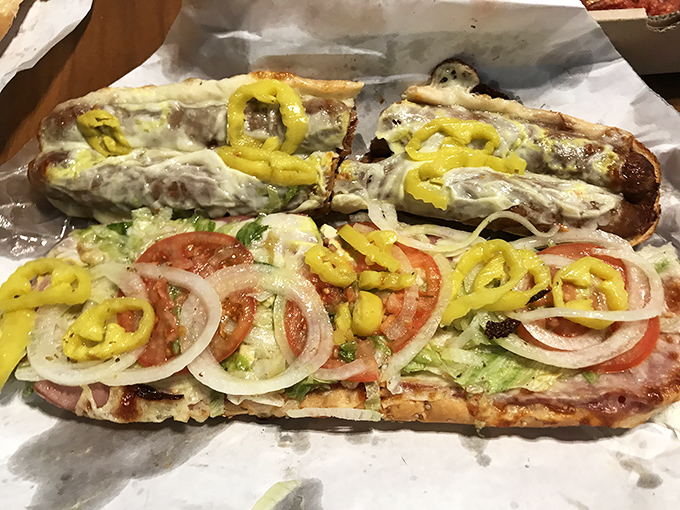 The pizza sub &ndash; where two perfect food worlds collide. It's like your favorite pizza decided to get cozy with your favorite sandwich.