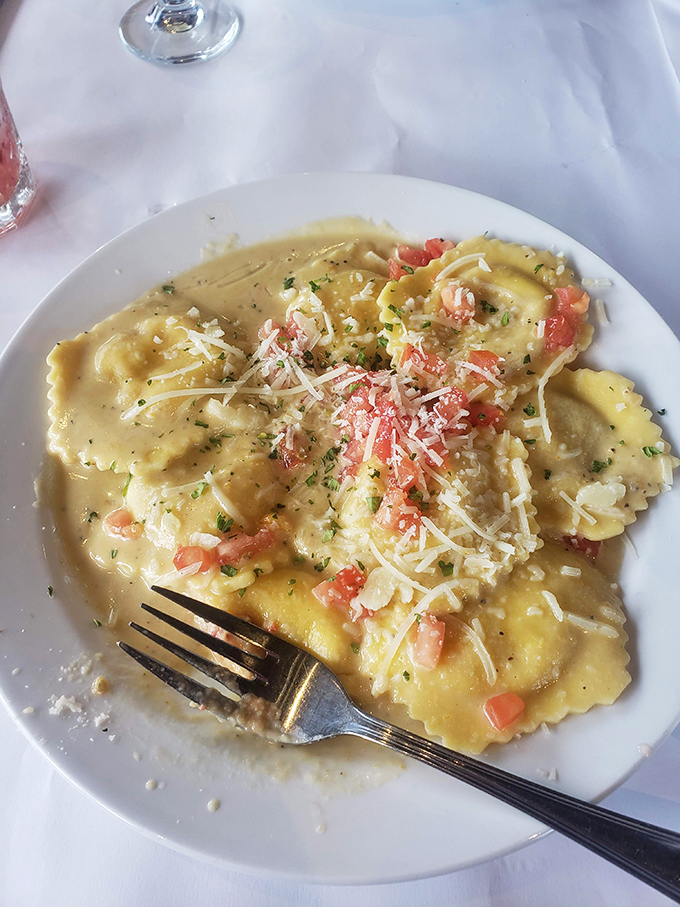 Ravioli so perfectly executed it would make an Italian grandmother nod in approval while secretly asking for the recipe.
