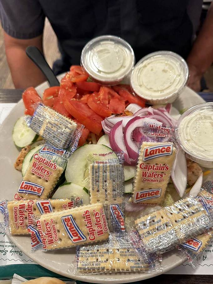 Meatloaf that doesn't apologize for being meatloaf&mdash;gloriously homestyle with sides that make you want to hug the cook. 