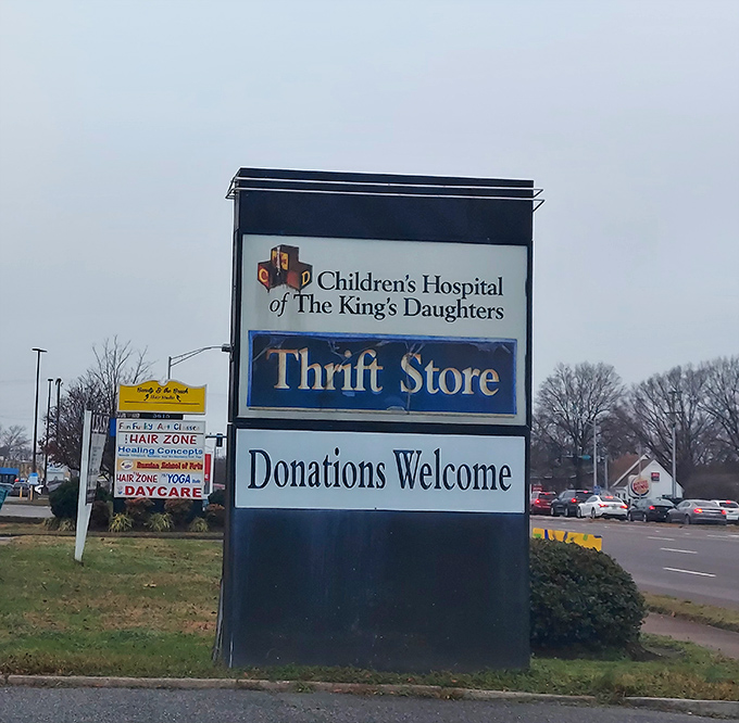 More than just a sign—it's a beacon of hope for both your wallet and the children who benefit from every purchase.