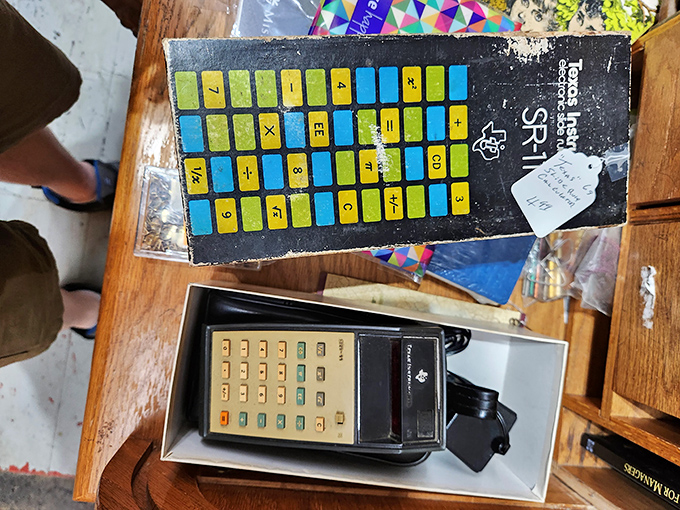 Before smartphones calculated everything, this vintage Texas Instruments wonder solved math problems with satisfying button clicks and battery-powered magic.