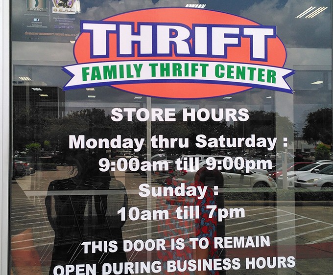 Store hours posted like a promise—twelve hours daily to hunt for bargains that others overlooked.