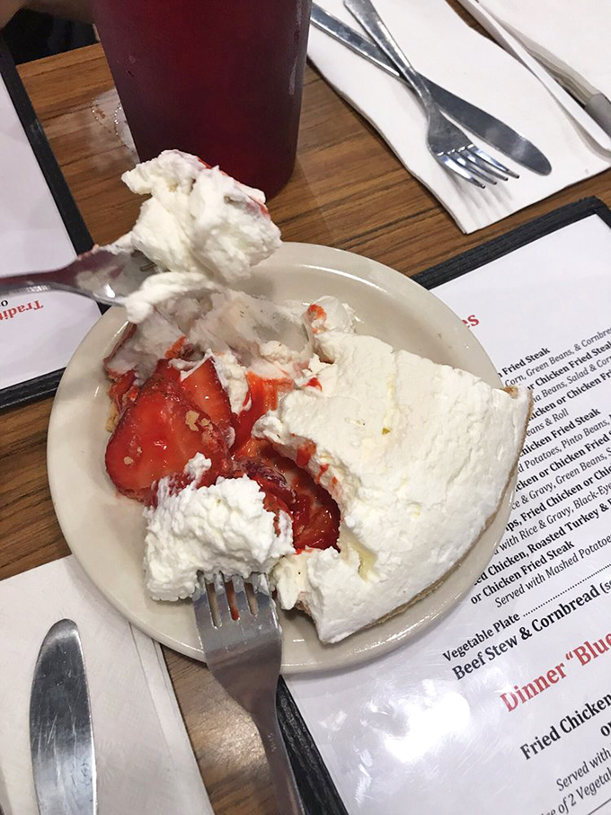The legendary strawberry pie&mdash;where fresh berries meet whipped cream in a relationship so perfect it should have its own romance novel.
