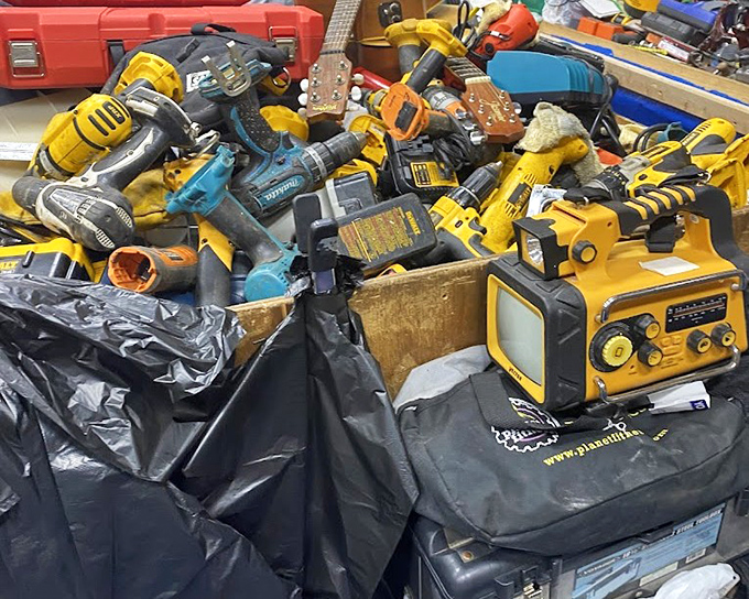 The clothing section stretches toward the horizon, a textile landscape where fashion finds don't require fashion district prices.