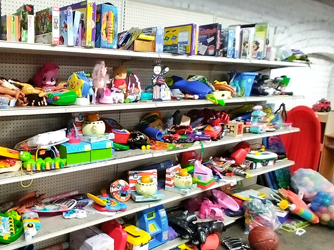 Toy paradise where childhood memories are recycled and reborn. One person's outgrown plaything becomes another's new best friend.