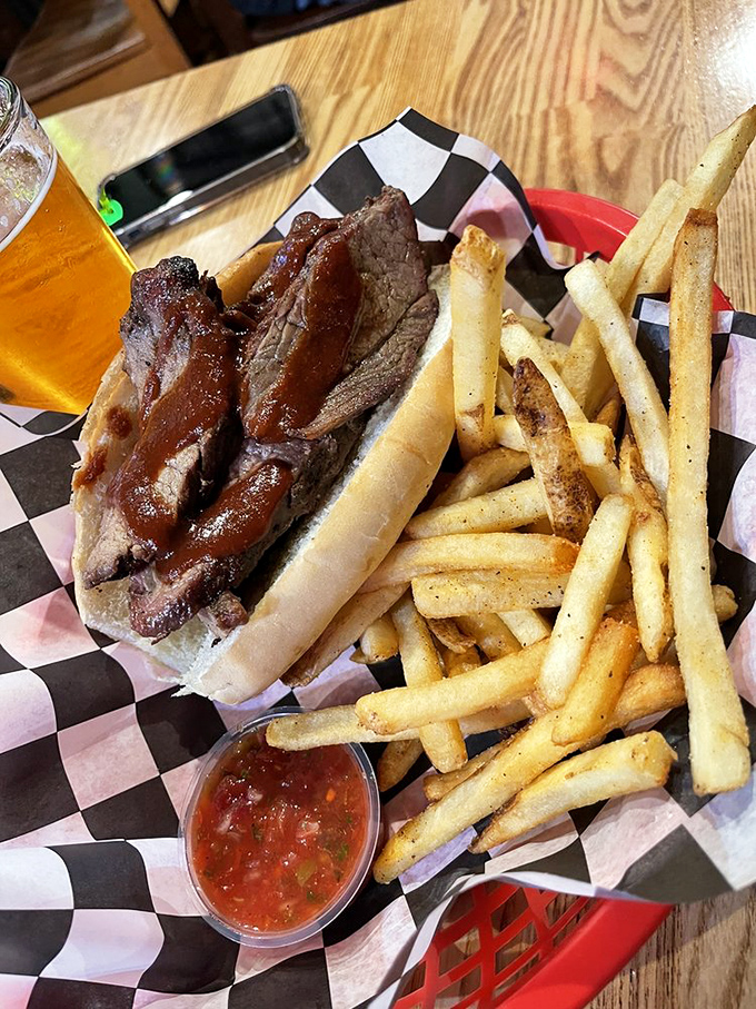 Tri-tip and fries &ndash; California's answer to the age-old question: "What's for lunch?" This sandwich makes a compelling argument for extending your lunch break indefinitely.