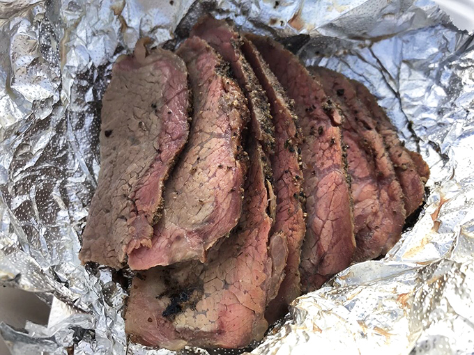 Tri-tip sliced to perfection&mdash;that rosy center surrounded by a peppery bark is the California coast's answer to Texas brisket.