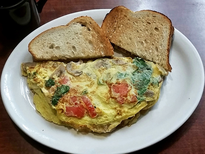 An omelet that proves vegetables can be the star, not the understudy, in a breakfast performance worthy of a standing ovation.