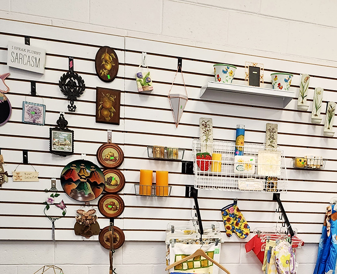 Wall art that turns blank spaces into conversation pieces. That "Sarcasm" sign might be the perfect addition to your home office or teenager's bedroom door. 