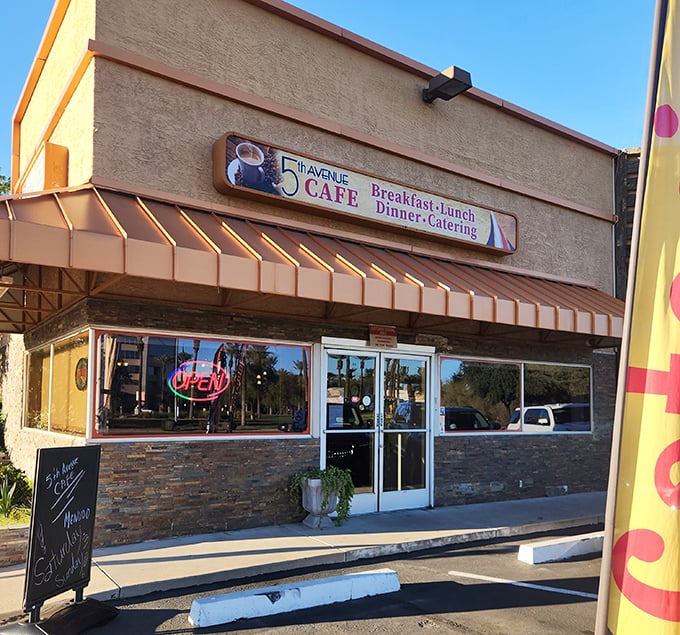 Neighborhood cafe vibes radiate from every window - the kind of place that remembers your order.