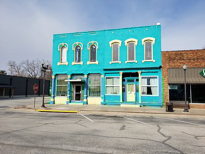 That turquoise facade practically shouts "adventure inside" &ndash; and delivers on every colorful promise made.