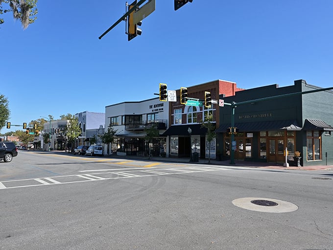 Bainbridge's downtown invites you to slow down and appreciate the architectural details that modern buildings rarely attempt.