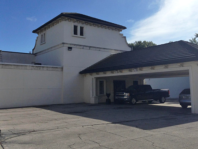 This unassuming building houses one of America's most legendary steakhouse experiences - pure magic inside.