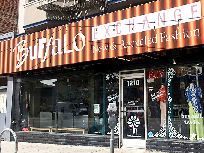 Buffalo Exchange: The thrift store that fashion editors actually shop at. That striped awning signals style inside!