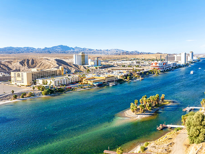 Bullhead City hugs the Colorado River like a long-lost friend, offering waterfront views without waterfront mortgage payments.