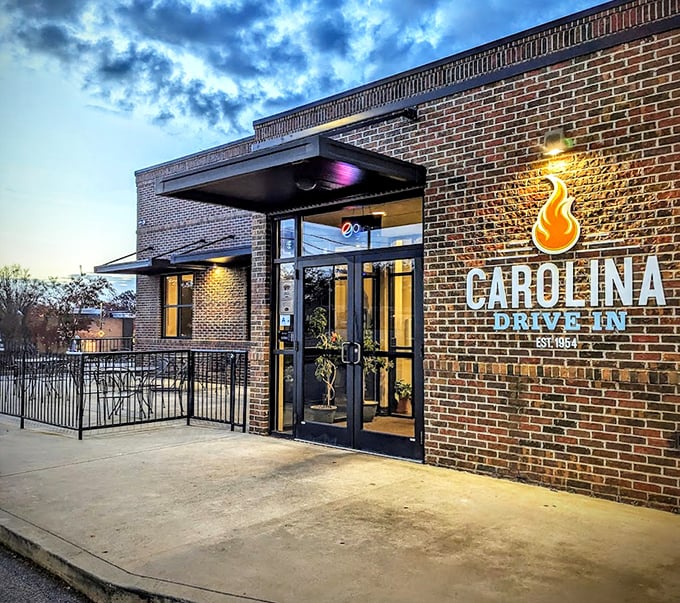 Modern brick meets timeless comfort food traditions in this welcoming Greenville neighborhood favorite.