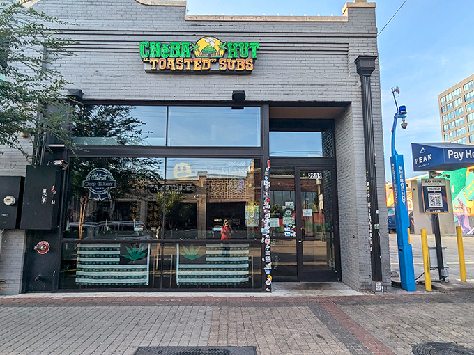 Playful vibes meet serious sandwich skills &ndash; Cheba Hut's colorful approach delivers delicious downtown dining.