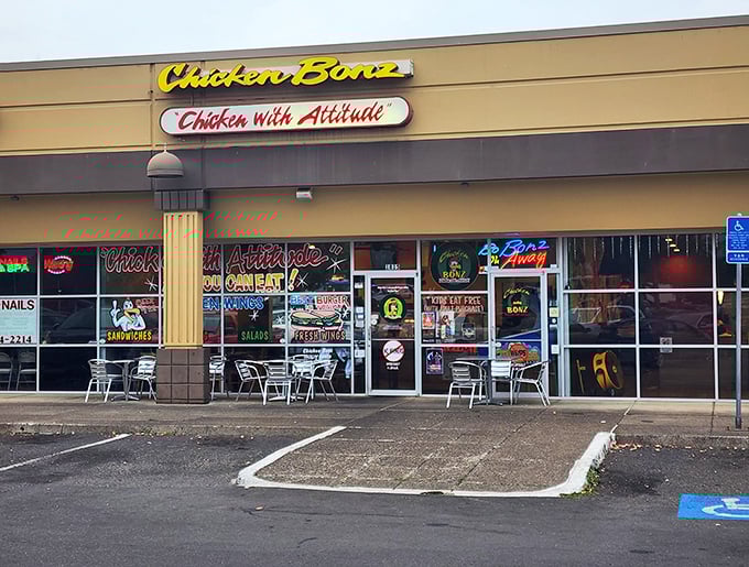 "Chicken With Attitude" isn't just a slogan here - it's a delicious way of life.