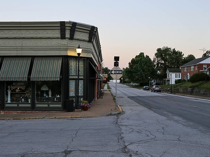 Clarksville's quiet evening streets offer the kind of peace that makes city stress melt away instantly.