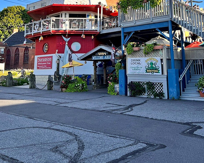 When a restaurant looks like it sailed up from the Delaware River, you know adventure awaits.