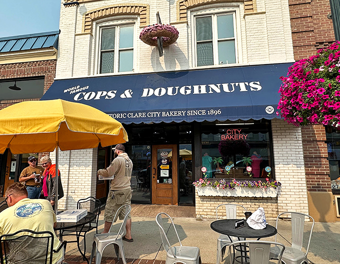 Historic Clare architecture meets modern donut excellence &ndash; where former police officers turned their passion into Michigan's sweetest success story.