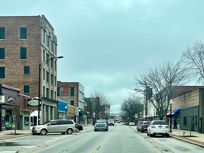 Danville's historic buildings stand shoulder to shoulder, creating a downtown skyline that whispers stories from another era.