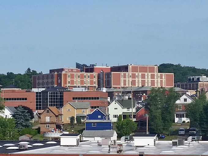 DuBois' skyline shows the perfect small-town blend&mdash;historic buildings nestled against modern structures like old and new friends.