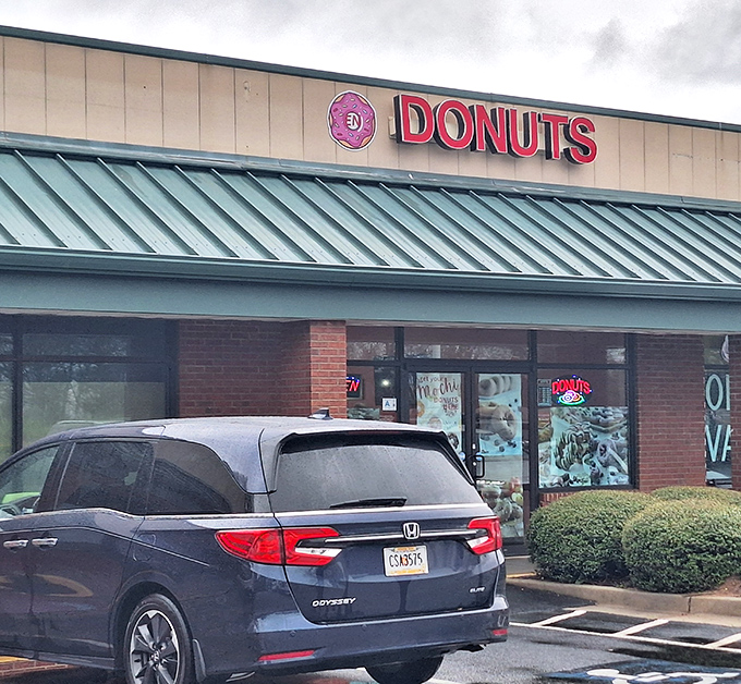 EN Donuts' welcoming storefront in North Augusta promises handcrafted treats made with skill and genuine care for customers.