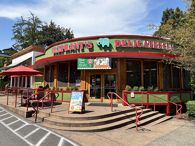 Elephants Delicatessen's distinctive round building has been a Portland landmark for food lovers for decades.