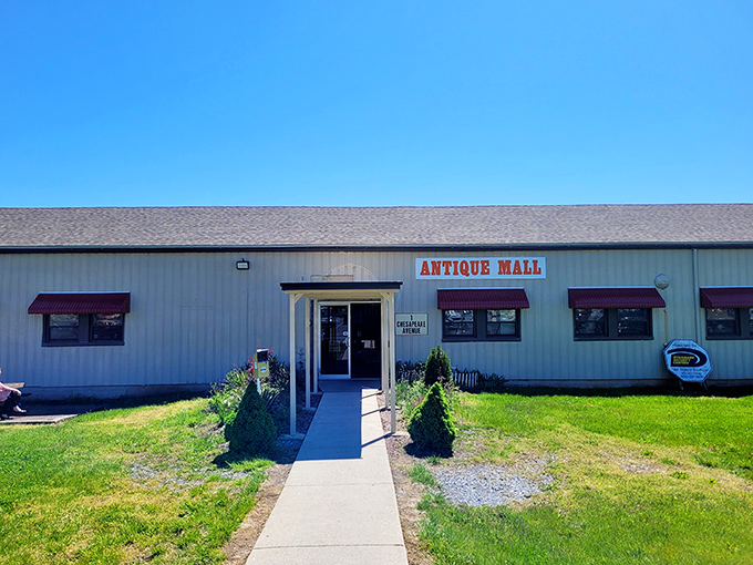 Simple metal building, extraordinary contents - never judge a book by its cover, especially here.