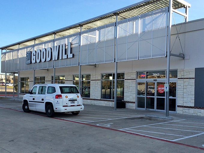 Goodwill's modern architecture houses a treasure trove of possibilities behind those gleaming windows.