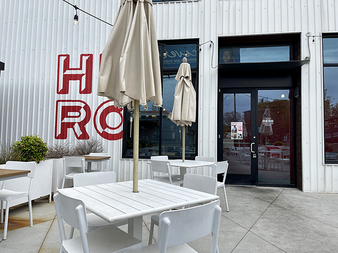 Clean, contemporary lines house serious donut craftsmanship that respects both tradition and innovation perfectly.