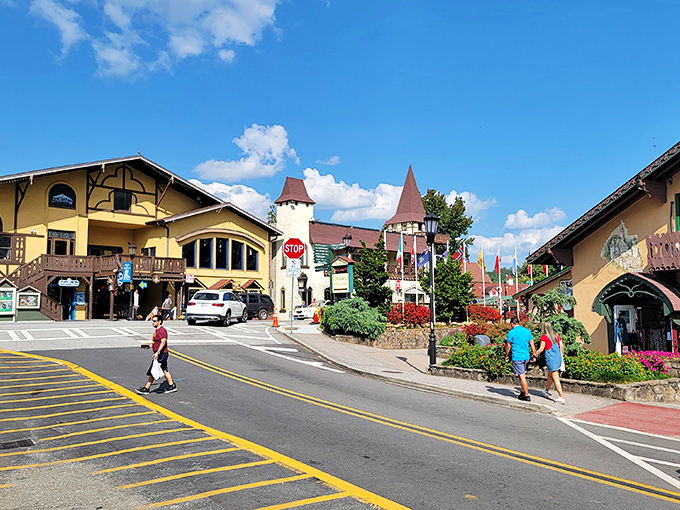 Alpine architecture meets Georgia mountains: Sometimes the most unexpected combinations create pure magic and wonder.