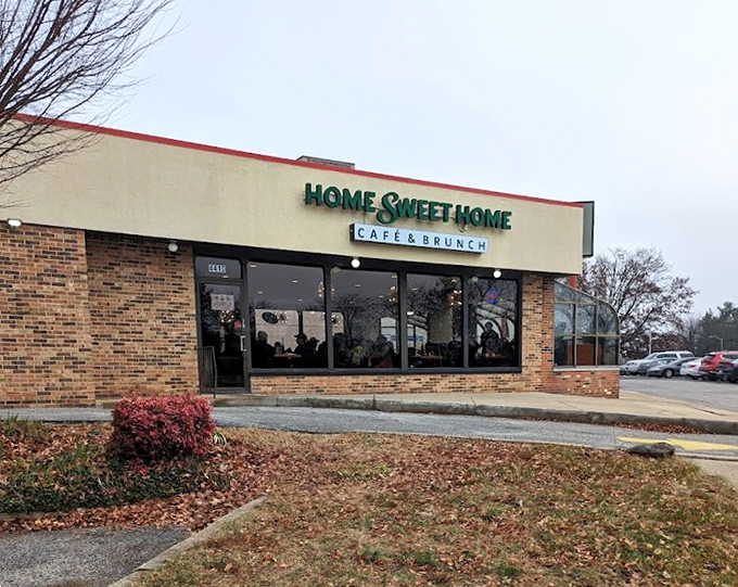 HomeSweetHome's brick facade promises the kind of brunch that makes Sunday mornings worth celebrating.