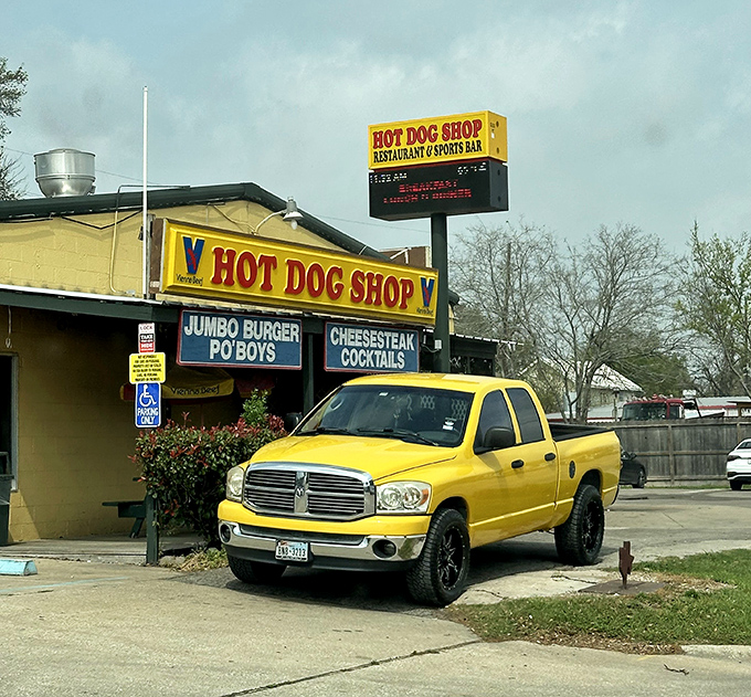 The bright yellow Hot Dog Shop has been satisfying Houston's cravings long before food trucks and Instagram made hot dogs trendy again.