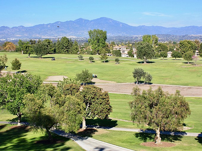 Manicured parks and walking paths prove that retirement communities can be both beautiful and active.