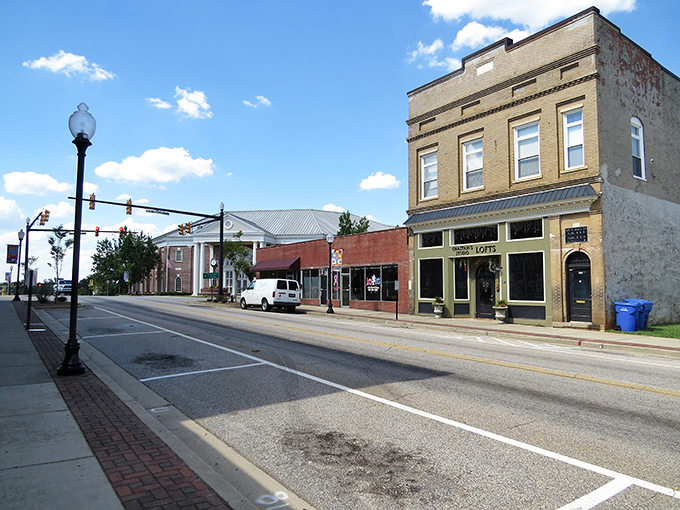 Stately buildings and well-maintained streets show a community that takes pride in both its past and future.