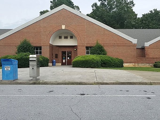 Laurens' brick library building represents knowledge and community, two things that never go out of style.