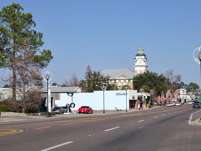 Live Oak's tree-canopied streets create natural cathedrals where Southern hospitality meets authentic small-town Florida charm perfectly.