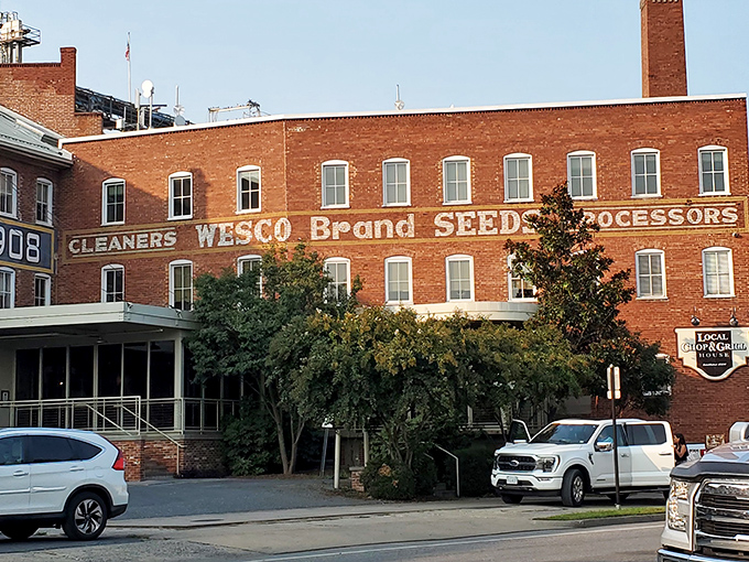 History meets hunger in this repurposed seed warehouse. The "WESCO" sign remains, but now they grow satisfaction instead.